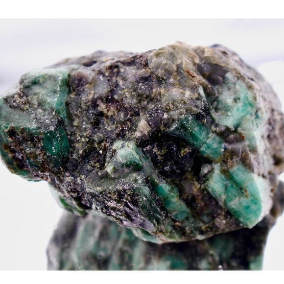 Handmade | Accents | 589oz Emerald Beryl Quartz Mica Matrix Black ...